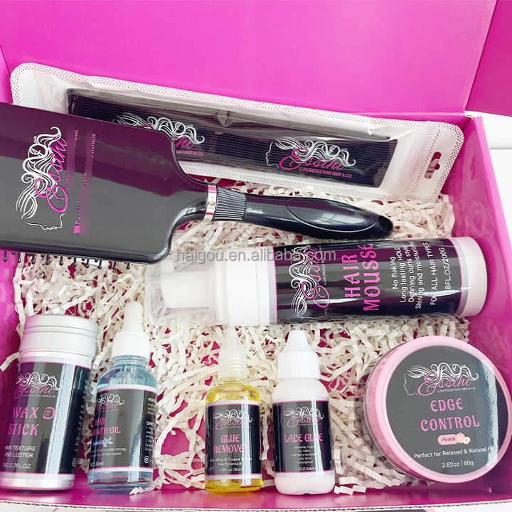 Custom Wig Install Boxes - HAIGOU Lace Wig Kit Packaging