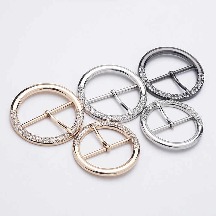 Custom Rhinestone Adjustable Slide Tri Glide Pin Buckle