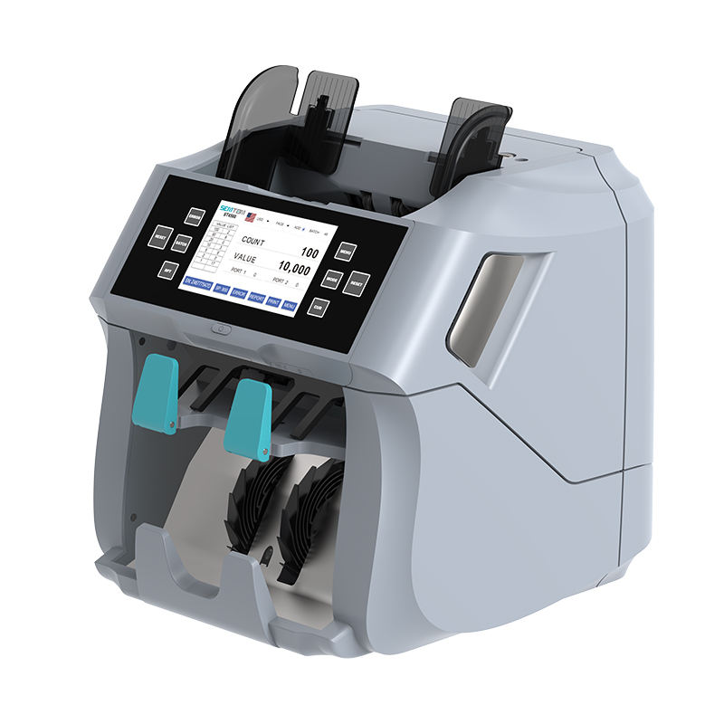 Multi Currency Two Pocket Bank Grade Currency Counter and Sorter with ...
