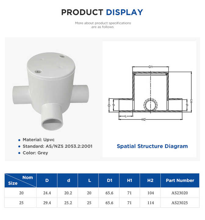 Wholesale AS/NZS Australian Standard Welding Deep Junction Box 3 Way ...
