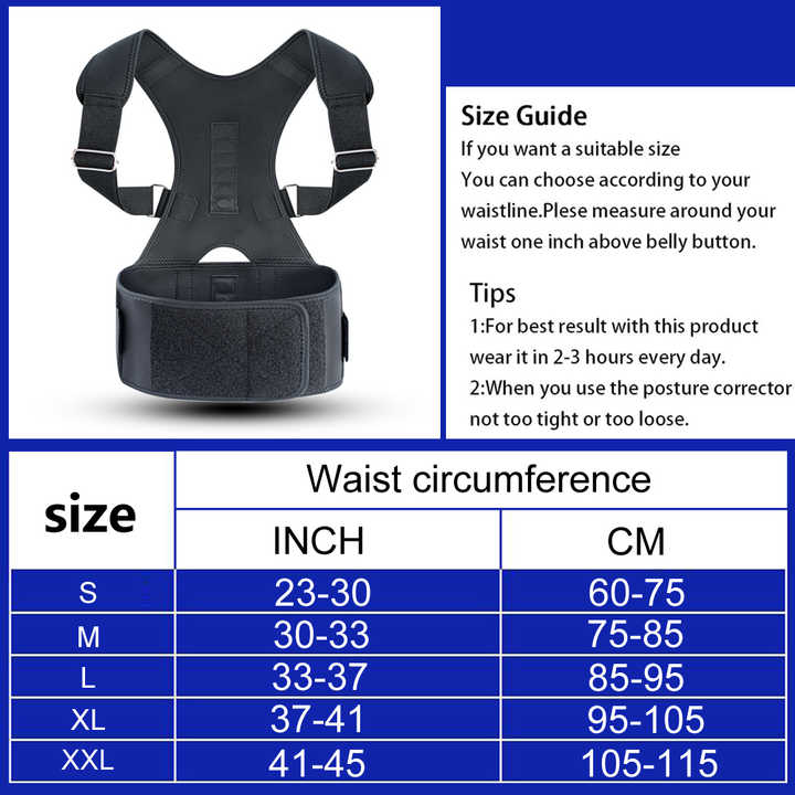 Orthopedic Back Support Belts with Magnetic Posture Correctors