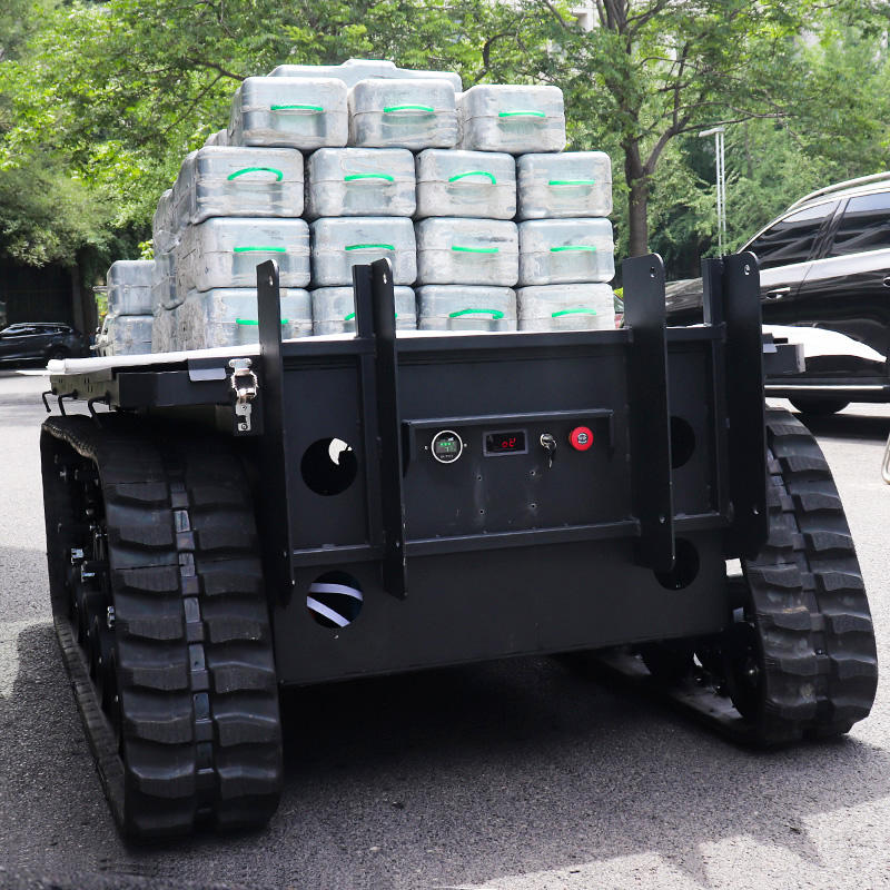 500-1200kg Payload Electric Tracked Robot Chassis, IP65 Rubber Track ...