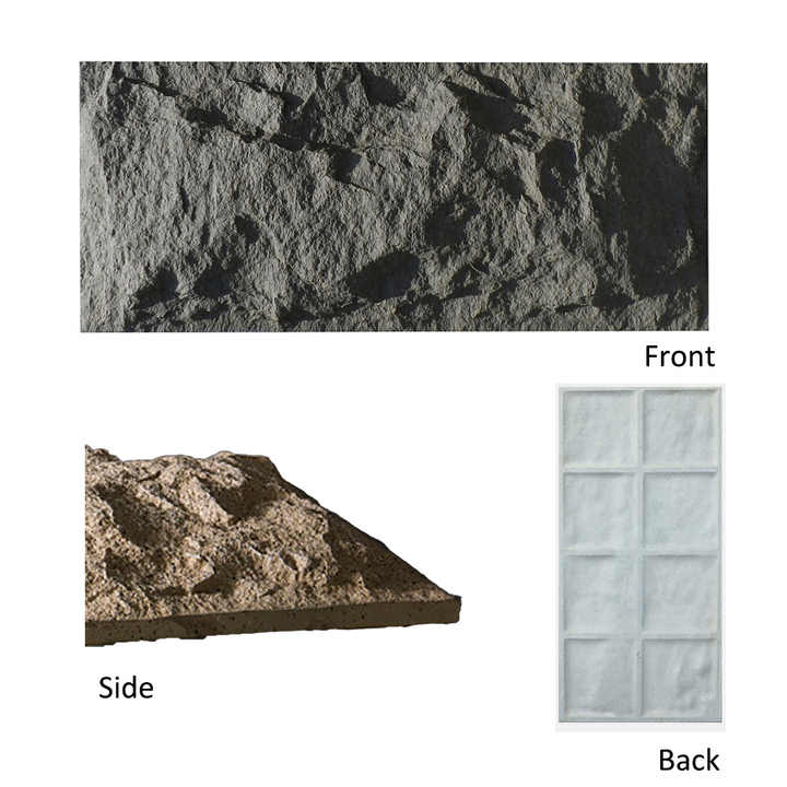 Pu Rock Panel Slate Stone Inside Wall Cladding Veneer Artificial Rock ...