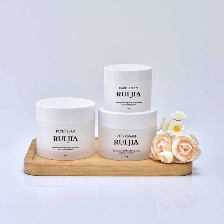 2025 New Cylinder 30g 50g 100g 150g Frosted White Double Wall PP Plastic Cream Jar for Personal ...