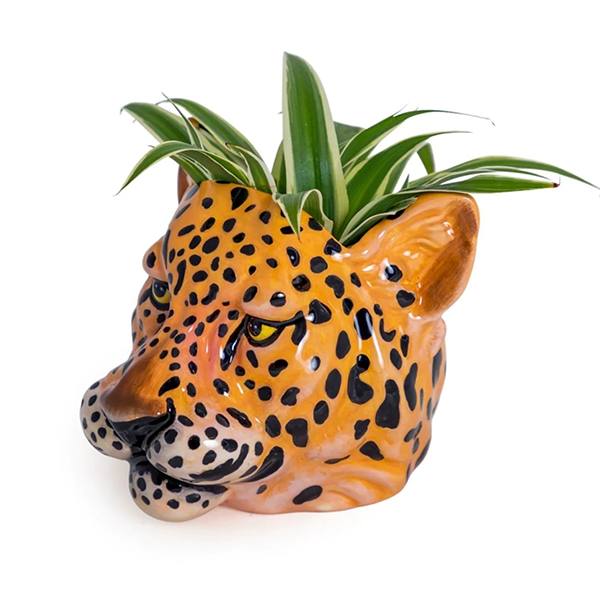 Custom Ceramic Leopard Planter Animal Planter Indoor Pots for Plant ...