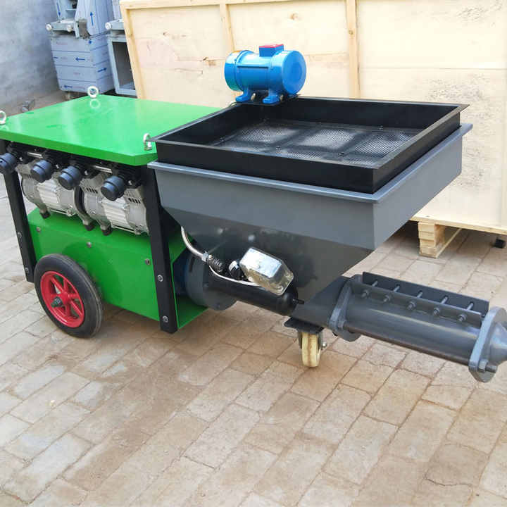 Automatic Wall Plastering Cement Sprayer Putty Gypsum Mortar Spraying ...