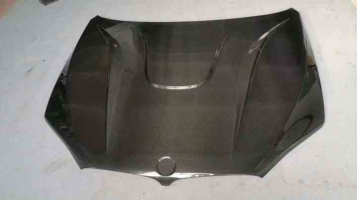 Car Accessories Conversion Bodykit Engine Cover Protect Hood Carbon ...