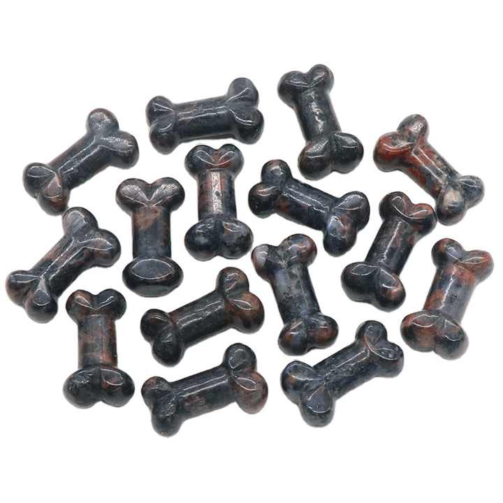 DIY Healing Sesame Stone Multiple Shapes Gog Bone Carving Gemstone for ...