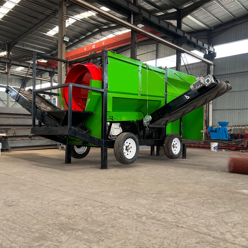 Mobile Large Trommel Screen Compost Screen High Efficiency Durable ...