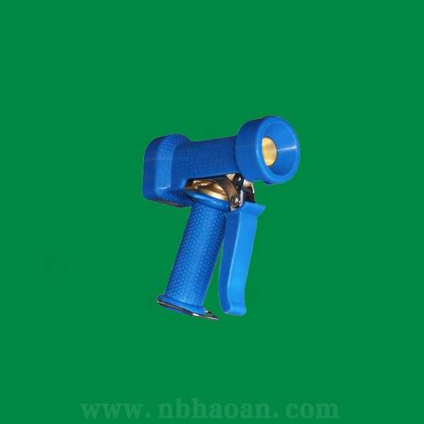 Front Trigger Operated Blue Rubber Cover Brass Water Wash Down Gun and ...