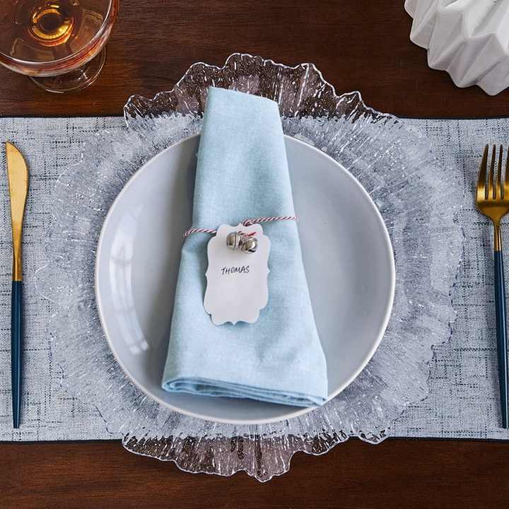 Bulk Buy Clear Plastic Dinner Plate Wedding Party Decoration Disposable ...