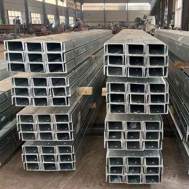 China Galvanized C Channel Steel Post Perforated Construction Hot ...