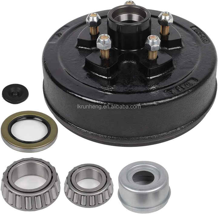 Haulmark 12x2 Mobile Home Trailer Brake Drum Kit | 5-Lug, Includes ...