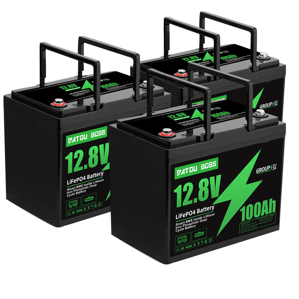 12V 100ah Lifepo4 Battery by DATOUBOSS - Smart BMS & Reliable