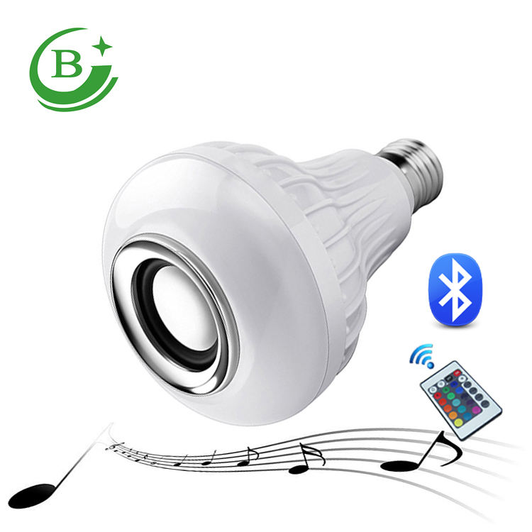 Remote Control Color Changing Led Music Bulb E27 Music Playing RGB ...