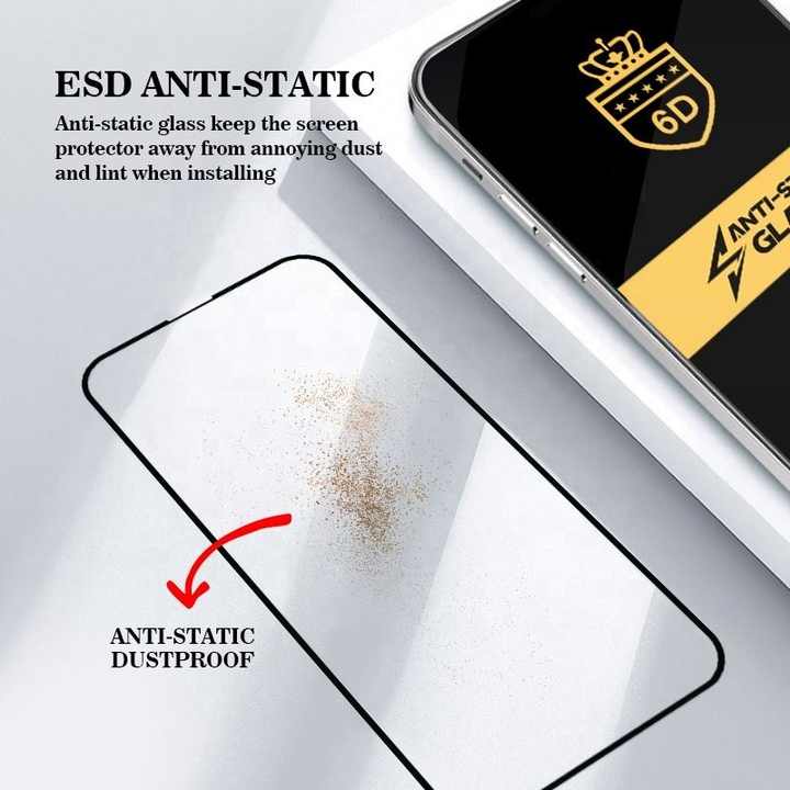 6D Tempered Glass Screen Protectors for Iphones & Samsung