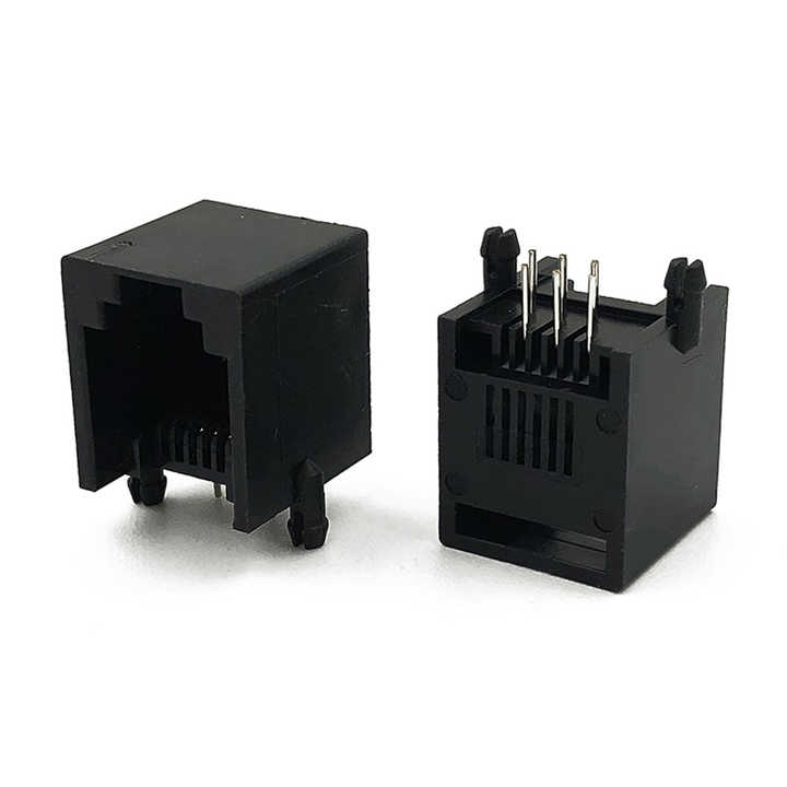 5521 Modular Jack RJ25 Female Single Port Pitch 1.02mm Soldering Length ...