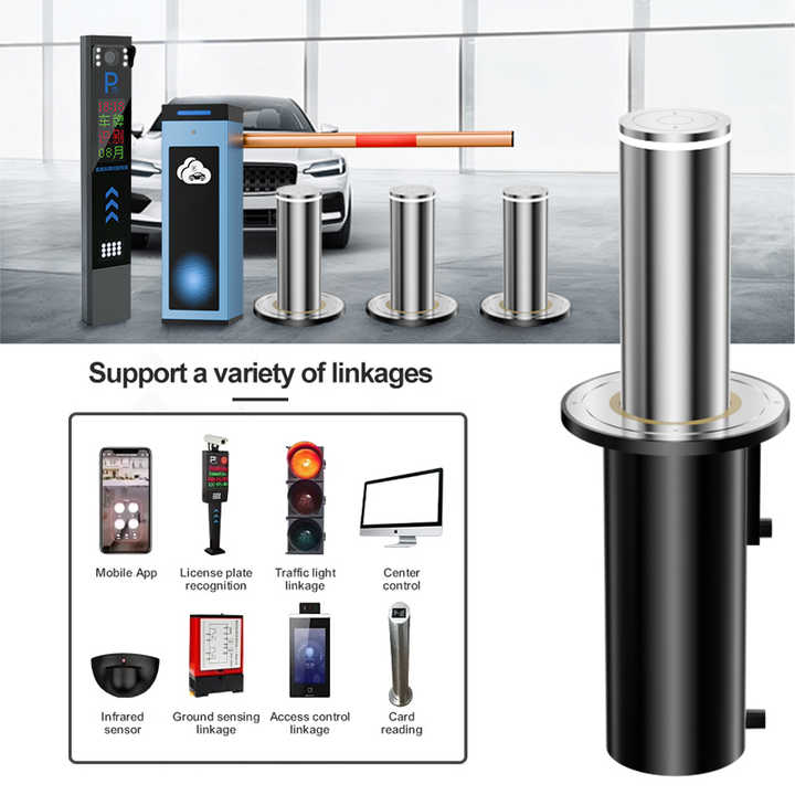 Stainless Steel Parking Bollards - Durable & Retractable