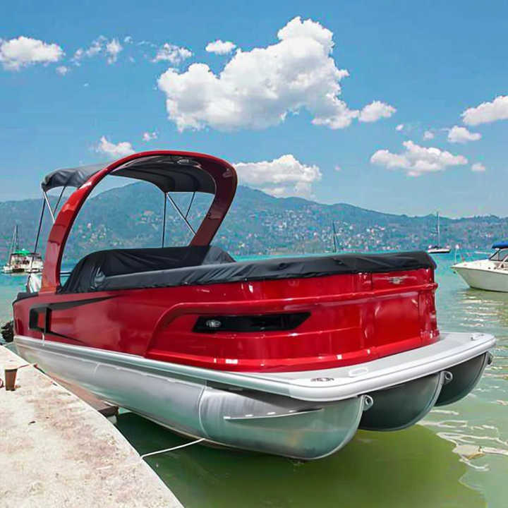 2025 Sports Pontoon Boat Fiberglass for Sound Kayak Rallies and Island ...
