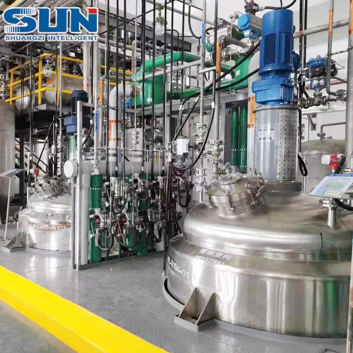 Chemical Crystal Mixing Tank With Agitator Stainless Steel Reactor Tank ...