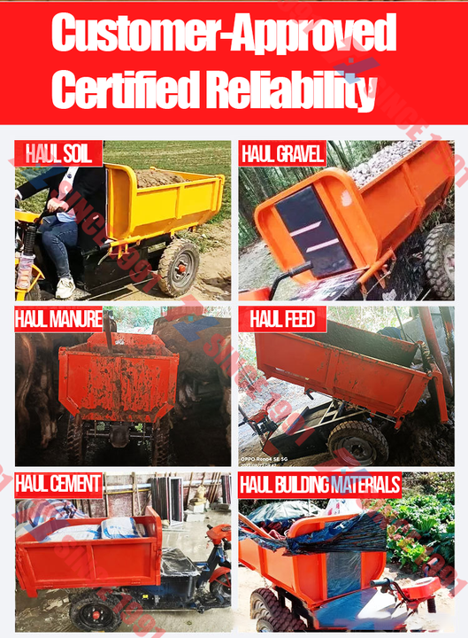 New 3 Wheel Cargo Electric Mini Dumper Dump Truck for Adult Material ...