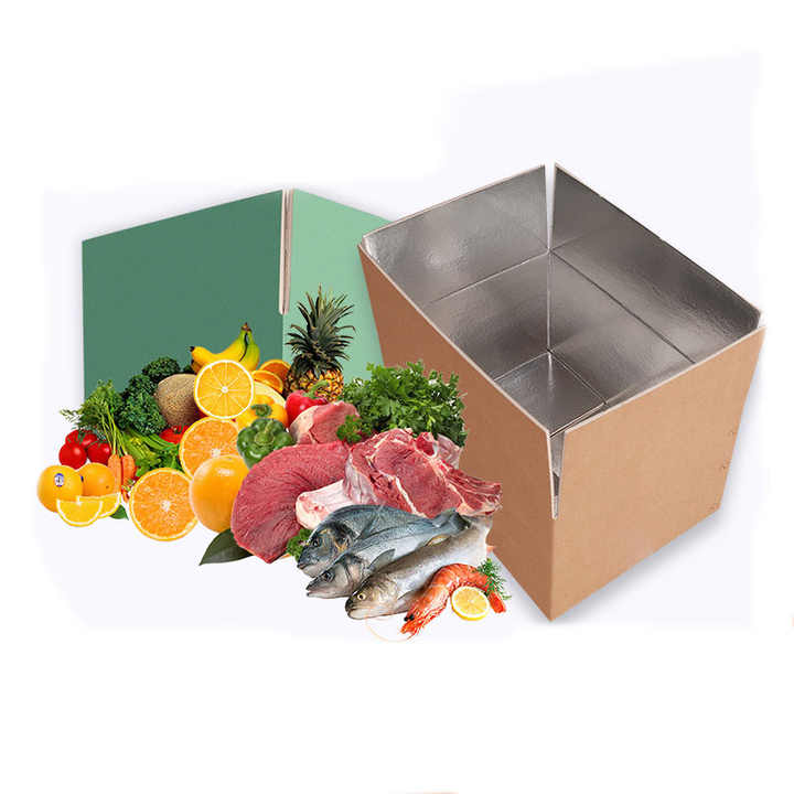 EcoFriendly Insulated Shipping Box Food Delivery Carton With Aluminum ...