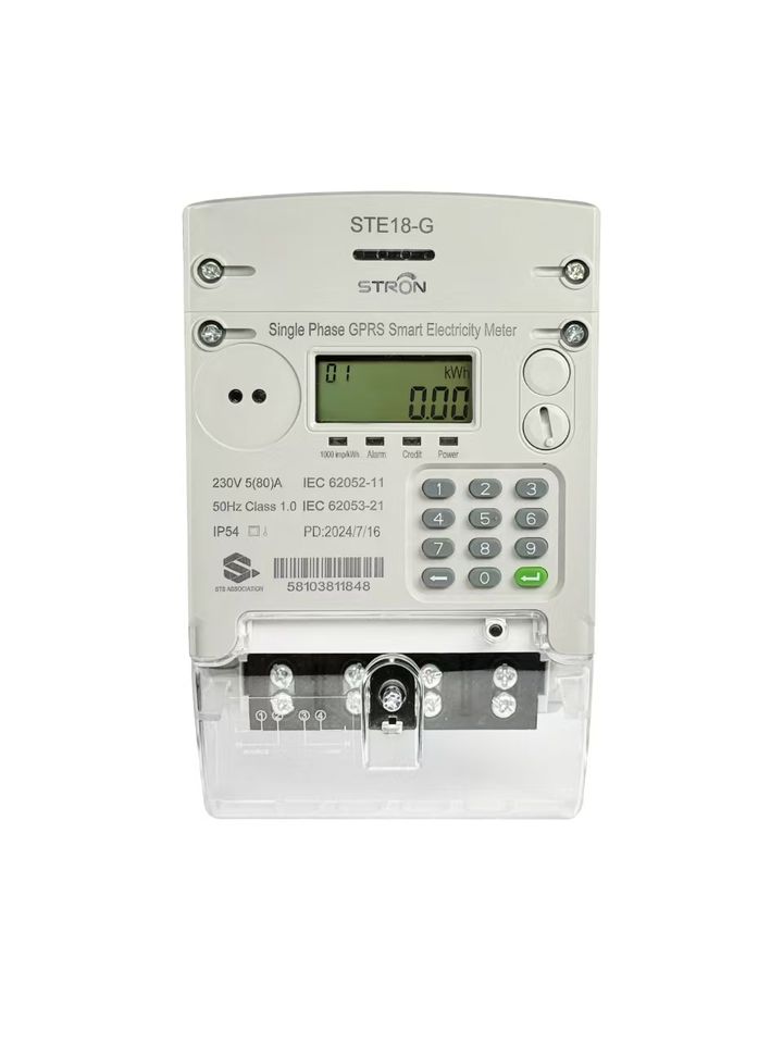 Single-Phase Smart Meter with 4G LTE Communication DLMS LCD Display for ...