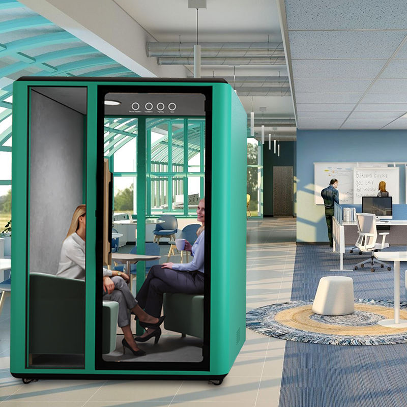 Modern Modular Double Office Cabin Removable Silent Soundproof Acoustic ...