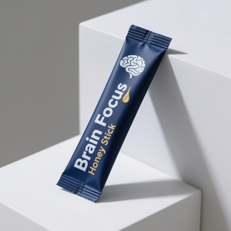 Brain Focus Honey Sticks with L-Tyrosine for Natural Daily Vitality and ...