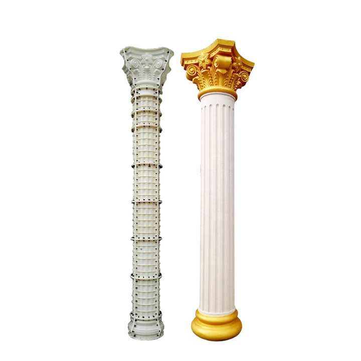 Durable Polystyrene Cornice Moulding Columns Eps Roman Pillar Mold