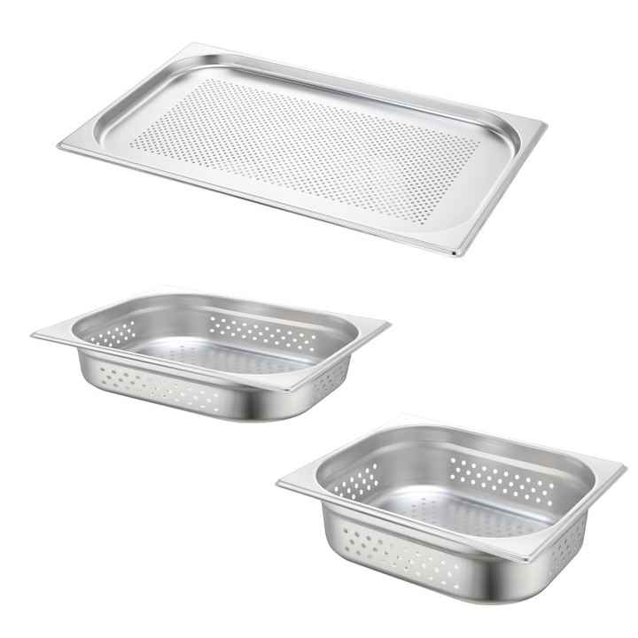 Sunnex 201 Stainless Steel GN Pan Hot Sale Commercial Kitchen Prep Food Container Multi Sizes ...
