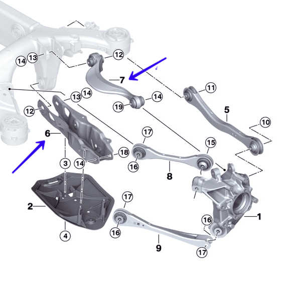 BMW X5 G05 X6 G06 X7 G07 Control Arm Kit - High-quality