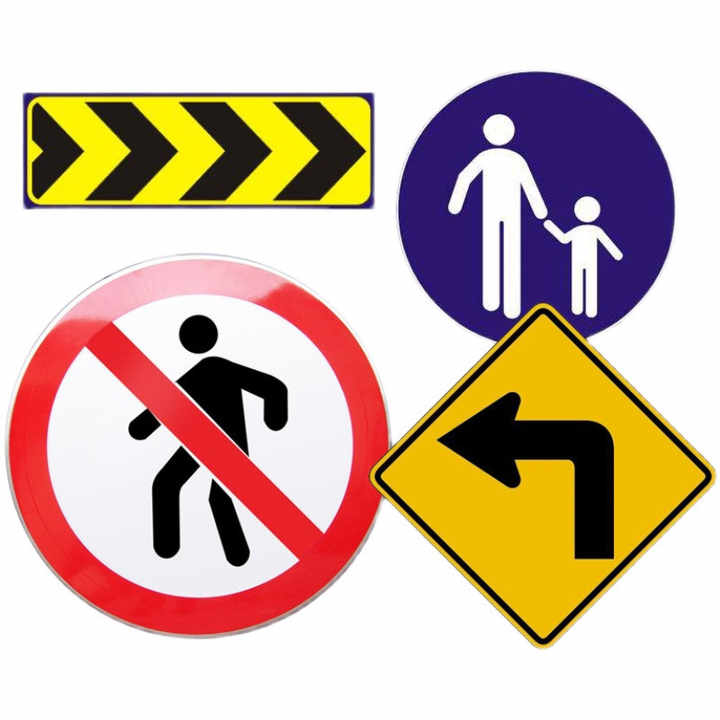 Aluminium Road Traffic Safety Signs Expressway Reflective Billboards ...