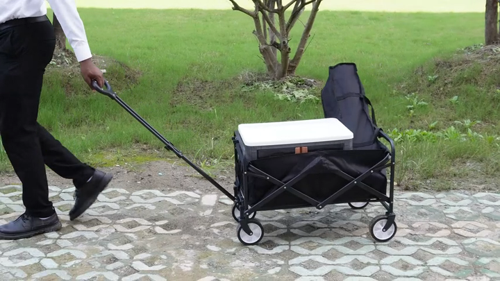 Multi Use Functional Wheel Folding Chair Collapsible Golf Cart Trolley ...