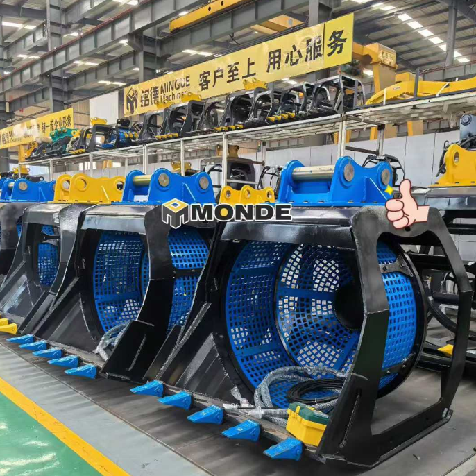 6-20 Ton Excavator Rotary Screen Bucket Sieve Bucket Skeleton Bucket ...