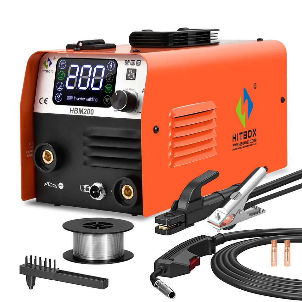 HITBOX HBM200 MIG TIG Lift TIG 3 in 1 IGBT Portable Welding Machine ...