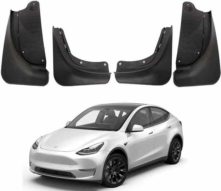 QEEDON Mud Flaps for Tesla Model Y - Durable & Easy Install