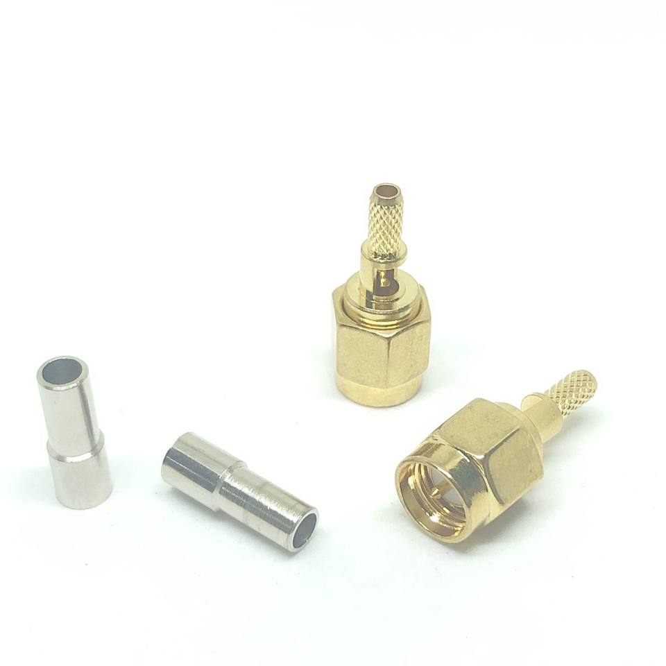 SMA-J1.5 RF Connector SMA Slot Window Male Plug with Internal Thread and Center Pin for 50-1.5 ...