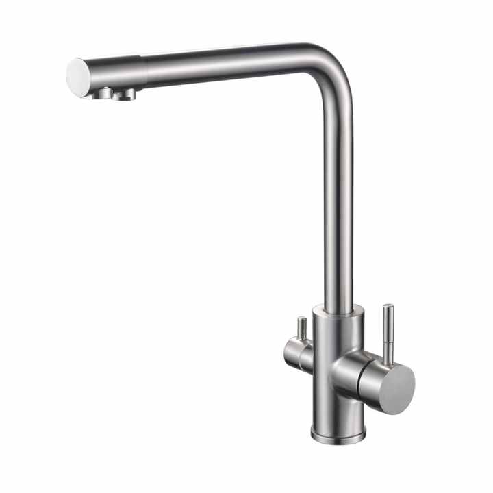 Modern 3-in-1 Stainless Steel Kitchen Tap - Ceramic Valve Core