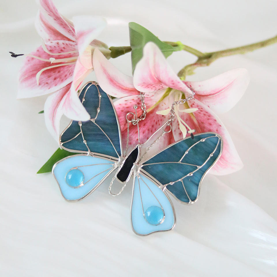 Customized High Quality Macaw Glass Suncatcher Colorful Art Deco Design ...