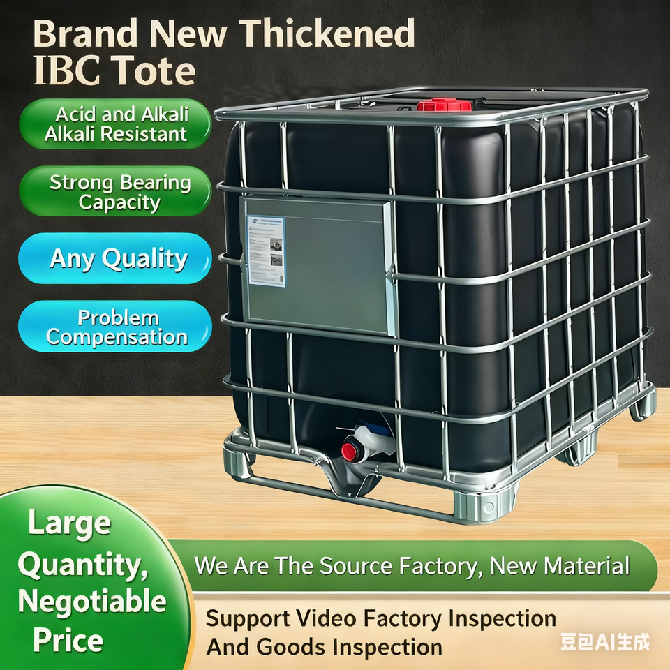 Square 1000L Food-grade Plastic IBC Totes | Brand-new Inner Liner, Iron ...