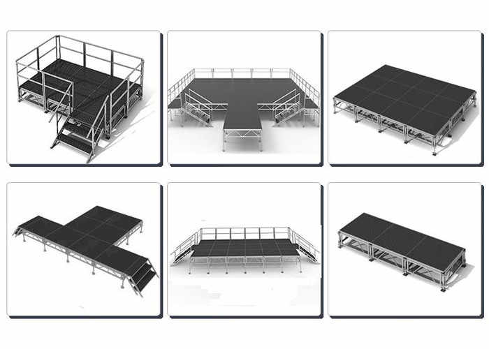 Factory Mobile Adjustable Portable Stage Height Aluminum Stage for Show ...