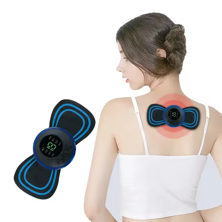 Factory Price EMS Mini Cervical Massage Sticker Back Neck Electronic ...