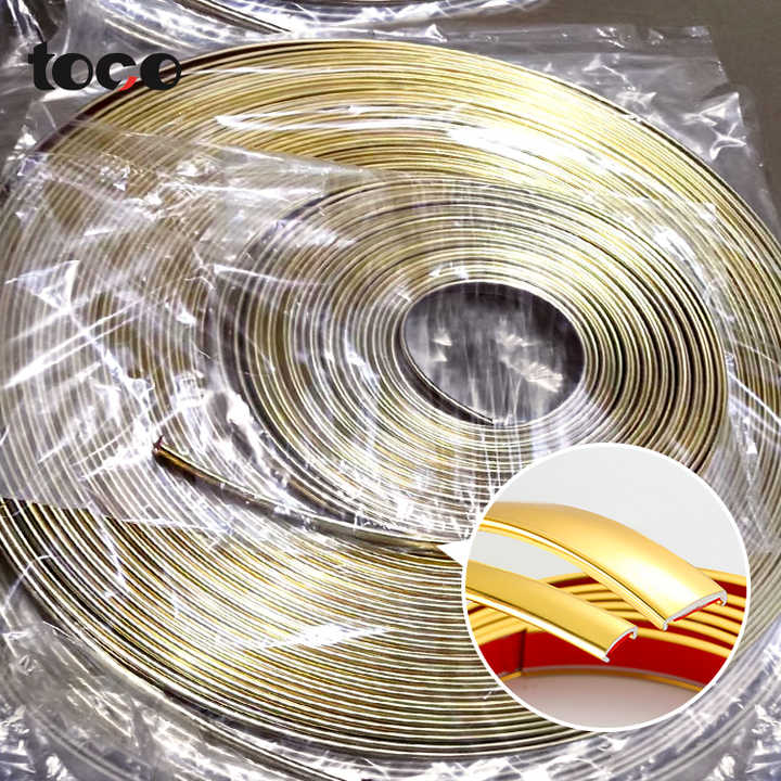Golden Silver PVC U Shaped Edge Banding Tape for Furniture