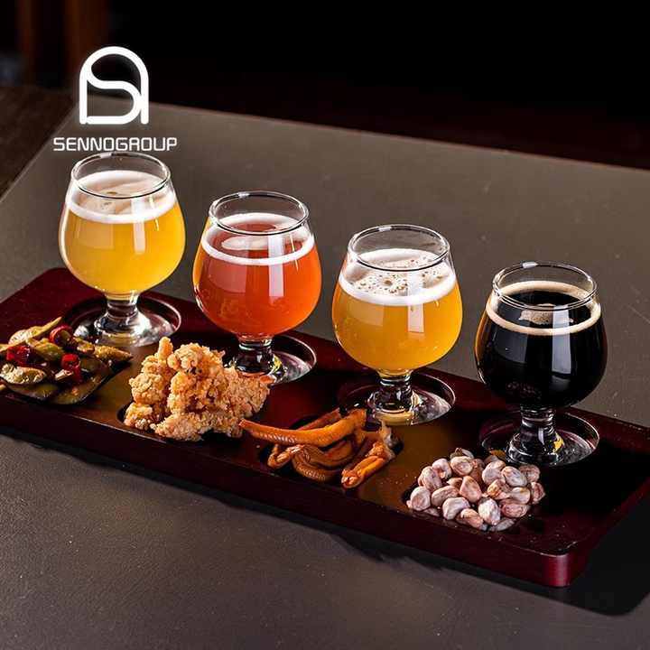 Bar Restaurant Short Stem Beer Glass Snack Sets Flight Boards Tulip ...