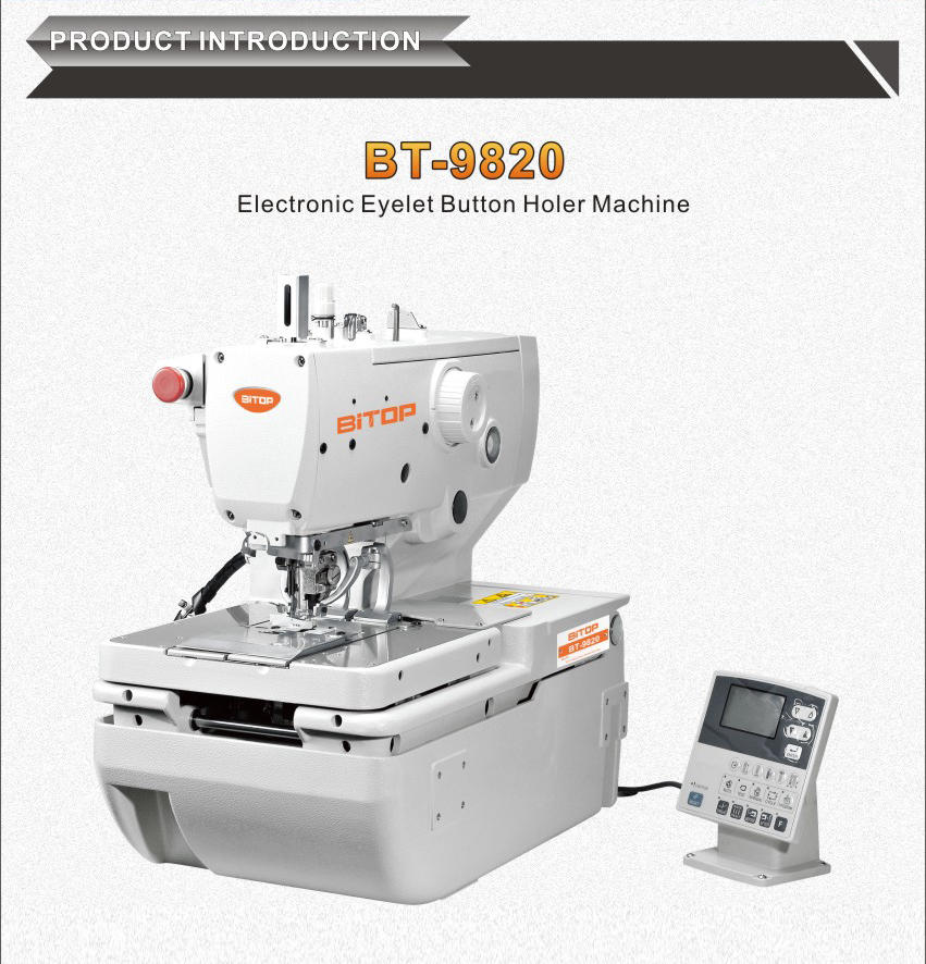 Bitop Electronic Round Head Buttonhole Machine Industrial Short Cut ...