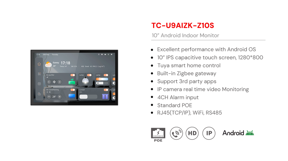 Tuya App-Controlled 10-Inch Stainless Steel Video Door Phone Two-Way ...