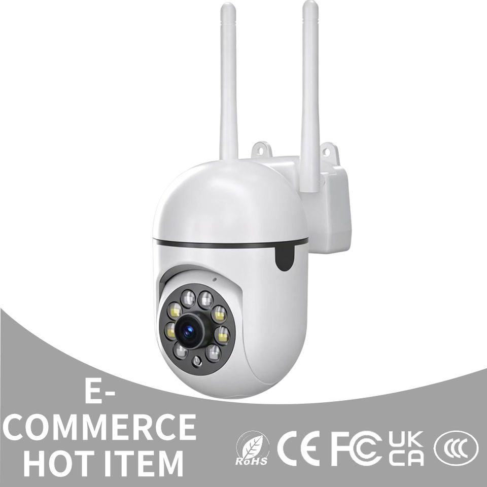 Eseecloud Indoor Camera Light-Bulb Dual-Lens H.265 Full-Color Night ...