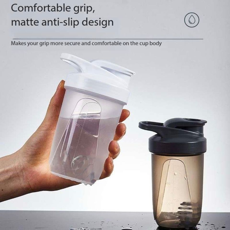 Custom Logo Protein Shake Bottle 300ml Mini Blender Cup with Measuring ...