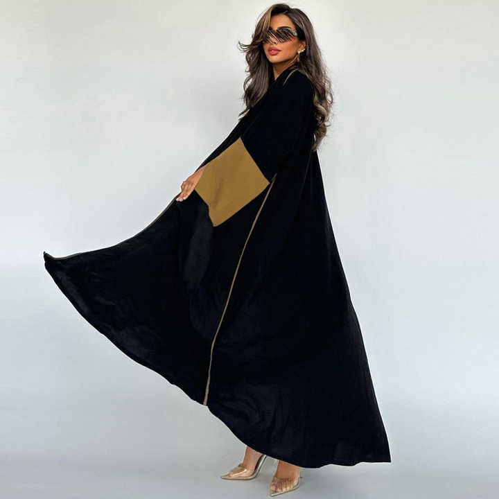 Women Muslim Maxi Dress Kimono Cardigan Eid Islam Clothing Arabic Robe ...
